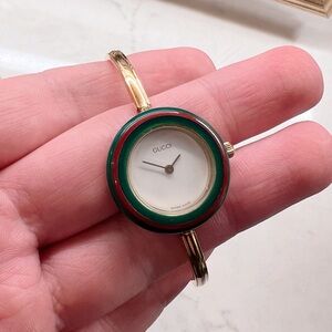 Gucci | Accessories | Vintage Gucci Changeable Bezel Watch Womens Gold ...